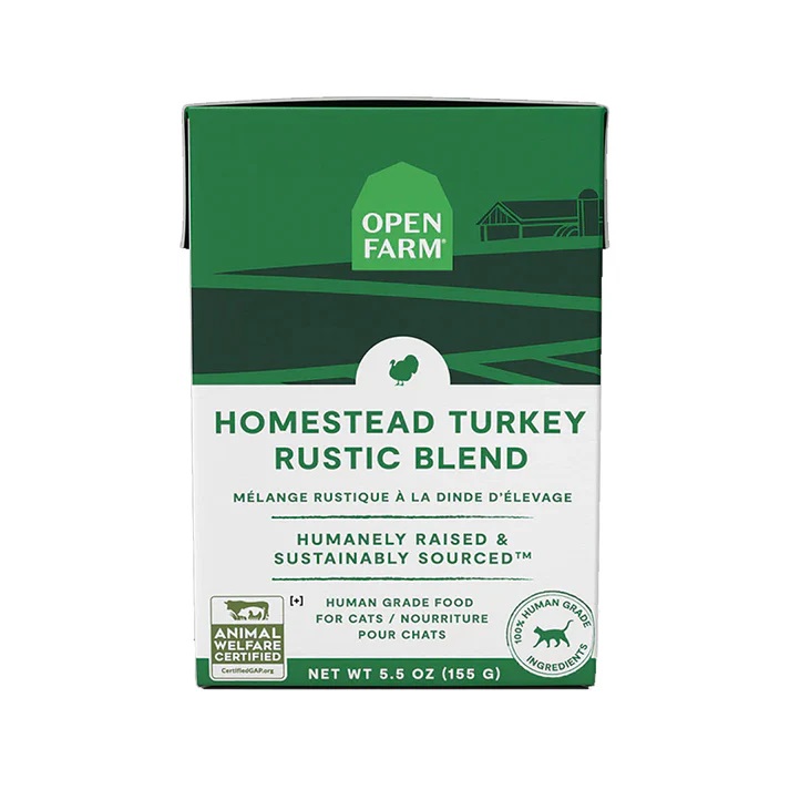 Open Farm Turkey Rustic Blend Wet Cat Food 155G - Open Farm